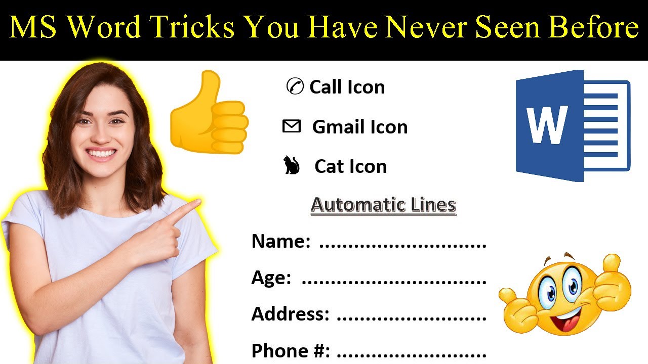MS Word Secret Tricks You Have Never Seen Before on YouTube ...