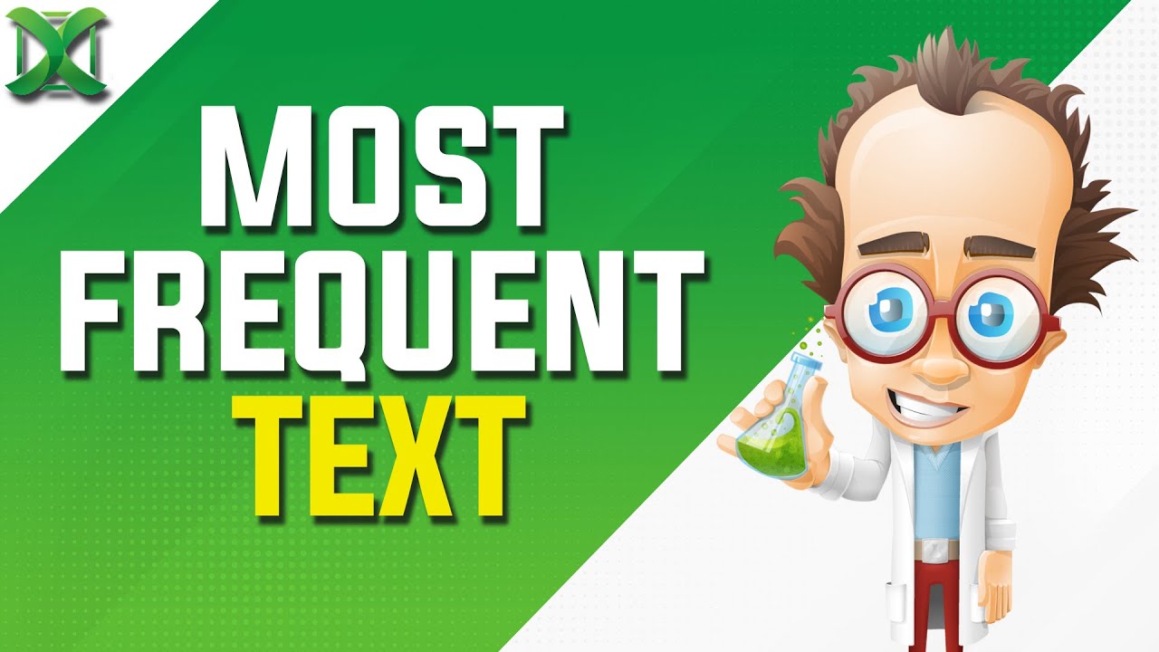 Most Frequent Text dominant Excel Tips 46 YouTube most-frequent-text-dominant-excel-tips-46-youtube