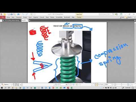 Test on Helical Spring ( LAB Experiment ) #CE_212 - YouTube