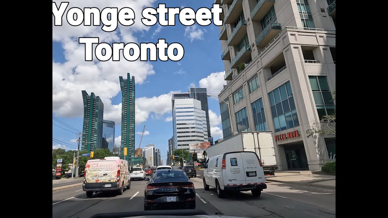 Yonge Street Toronto from Hwy 401 to 407. AUGUST 2025 4K - YouTube
