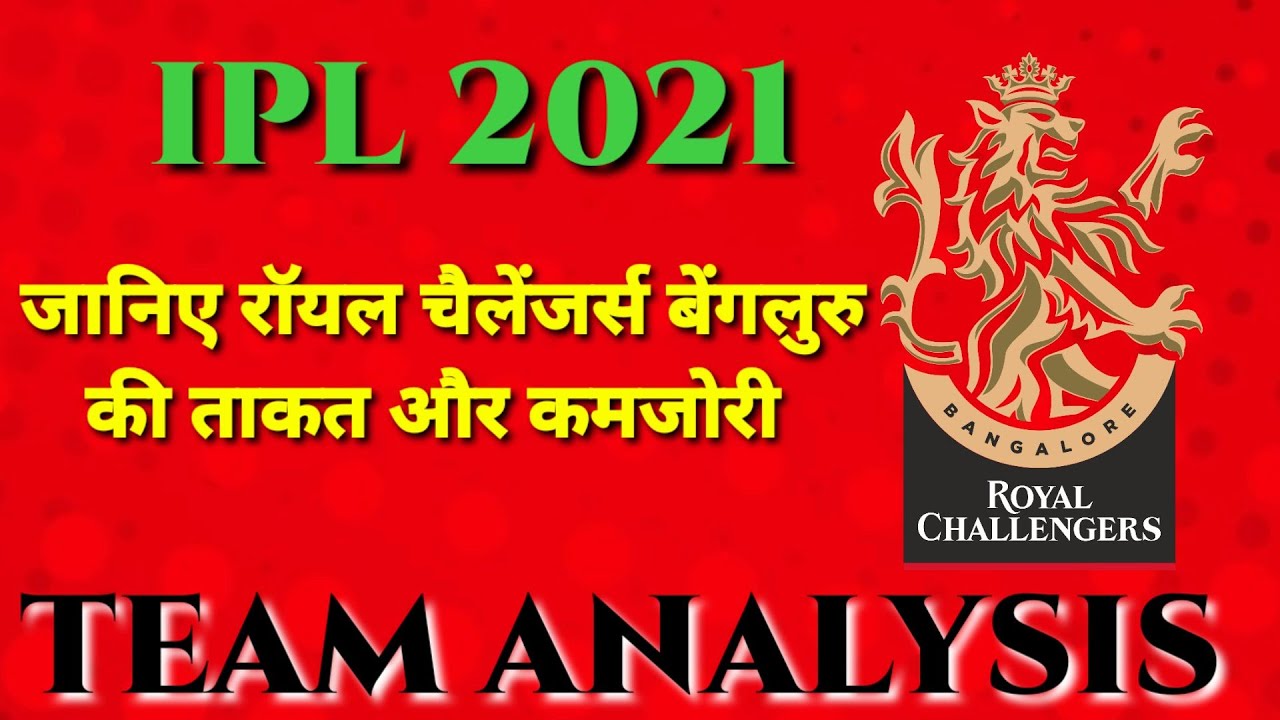 RCB | royal challengers bangalore team 2021|rcb 2021 ipl team| rcb ...
