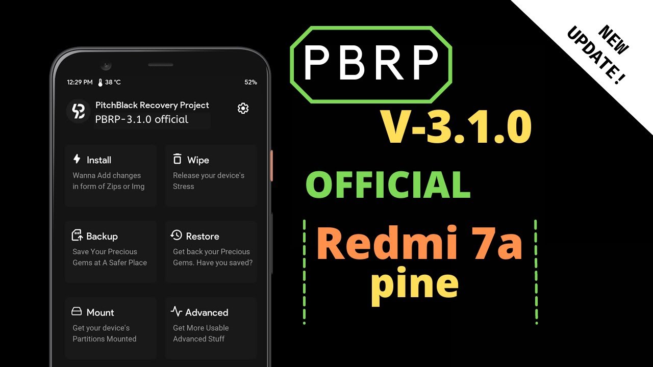 Pitch black recovery for redmi 7a | installation guide | review pitch ...