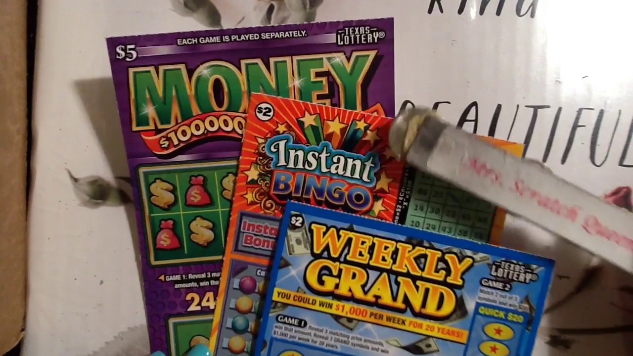$2 INSTANT BING0 - $2 WEEKLY GRAND & $5 MONEY ~ TEXAS LOTTERY SCRATCH ...
