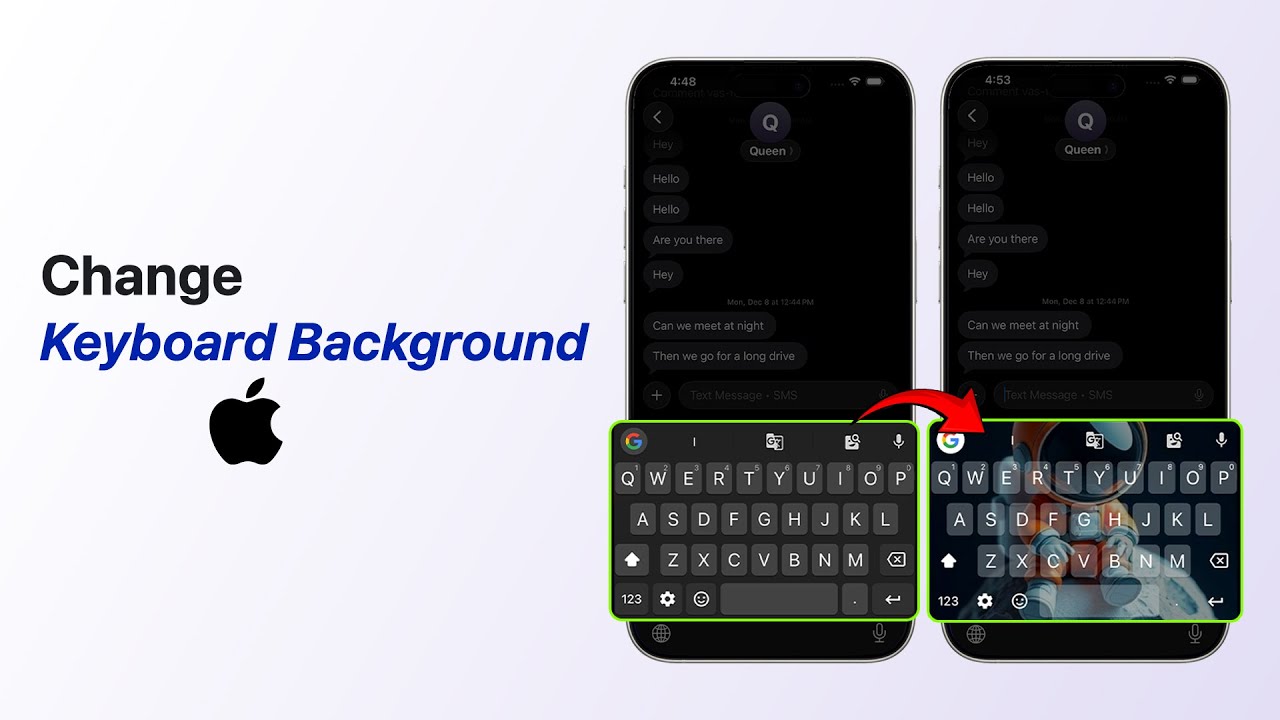 How to Change your Keyboard Background on iPhone? - YouTube