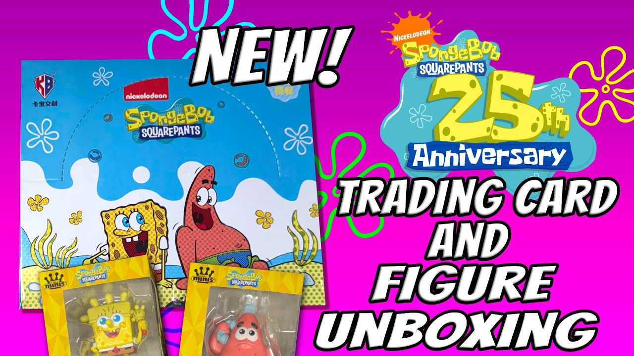 NEW Official Spongebob Squarepants Trading Card Unboxing - KaBao ...