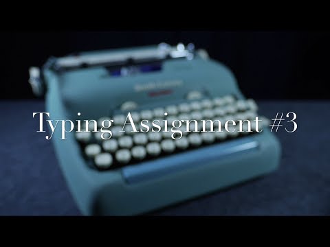 Typing Assignment #3 - YouTube