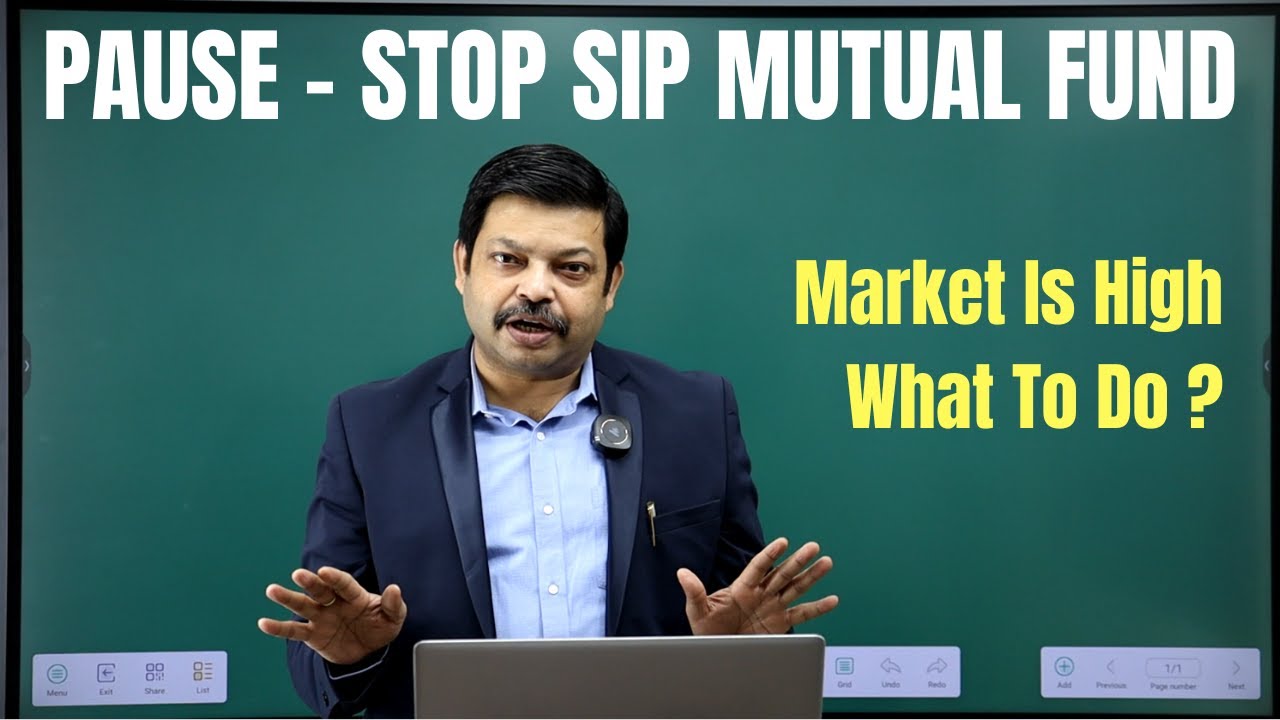 PAUSE SIP MUTUAL FUND | SHOULD I STOP SIP AS MARKET IS HIGH - YouTube