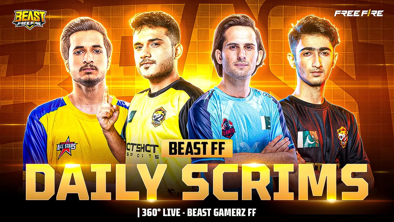 🔴LIVE NOW || ONE DAY SCRIM || 8-PM || 360 LIVE || BEAST FF || FREE FIRE ...