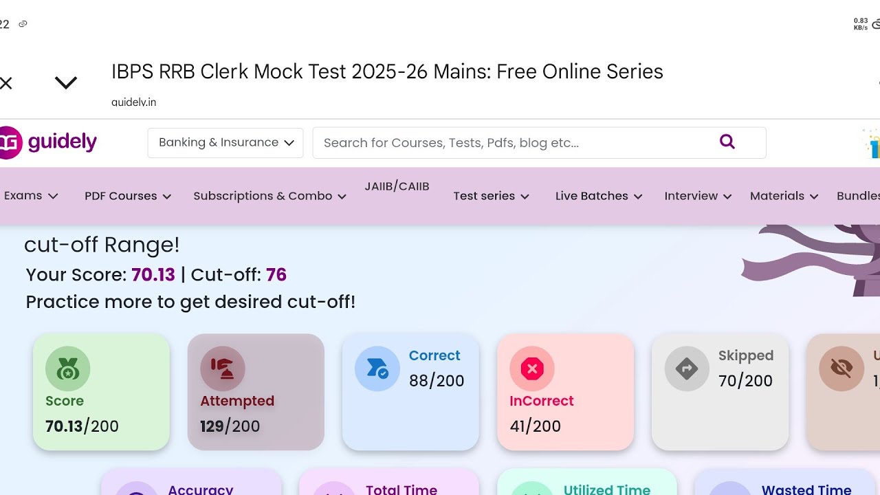 IBPS RRB Office Assistant Mains 2025 Mock Test 5 || Guidely IBPS RRB ...