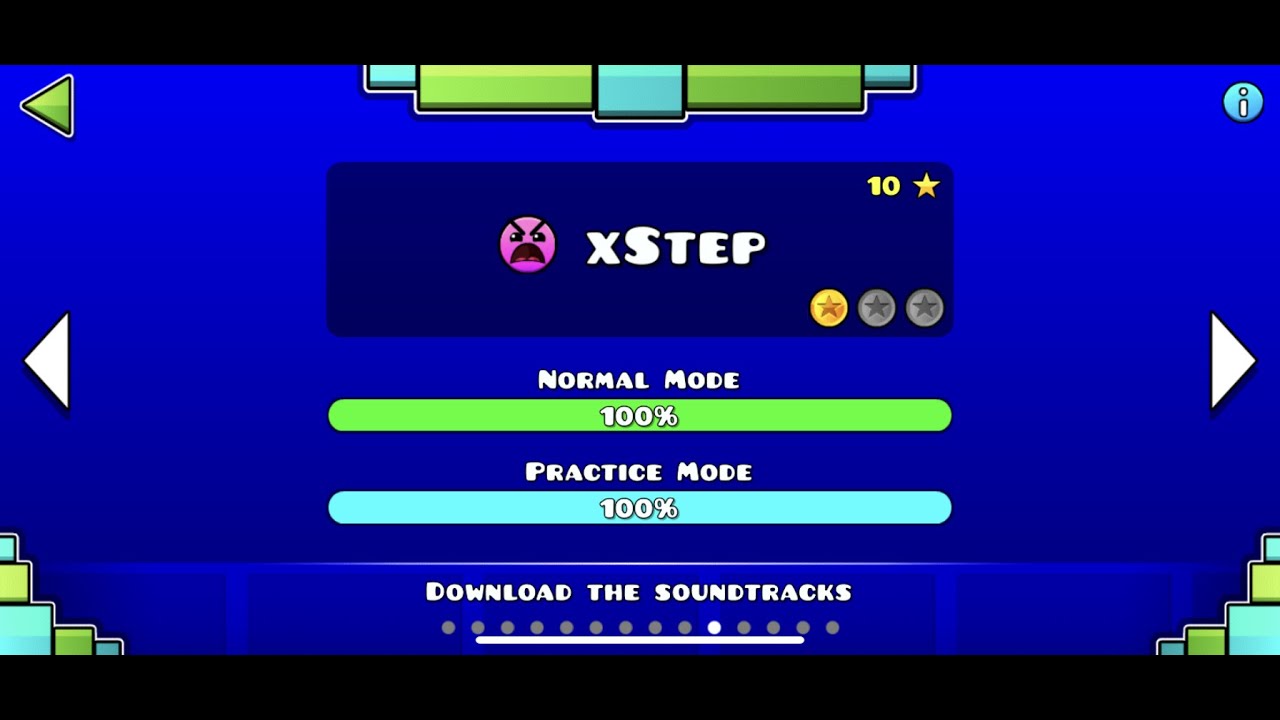 Completing level 10 XStep in geometry dash - YouTube