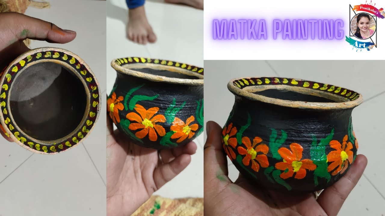Creating a Beautiful Matka Painting with Acrylics: Step-by-Step ...