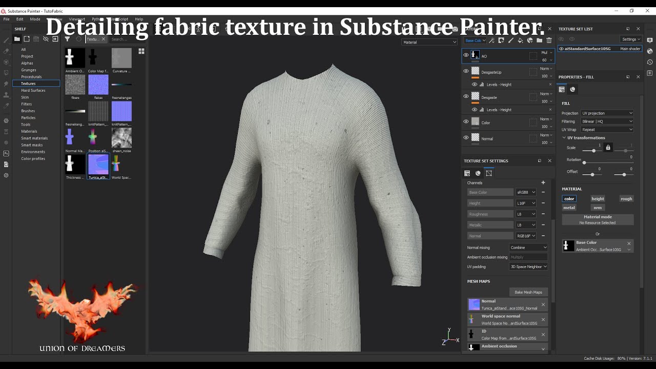 Cómo detallar ropa en Substance Painter. Tutorial Español - YouTube