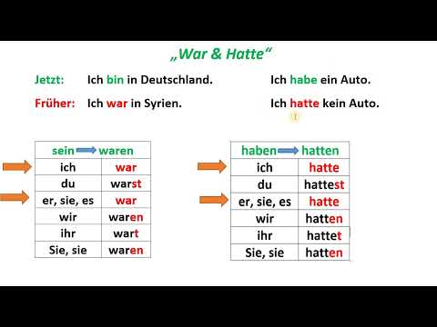 30 Waren + Hatten - فعل يكون وفعل الملكية في الماضي في اللغة الألمانية