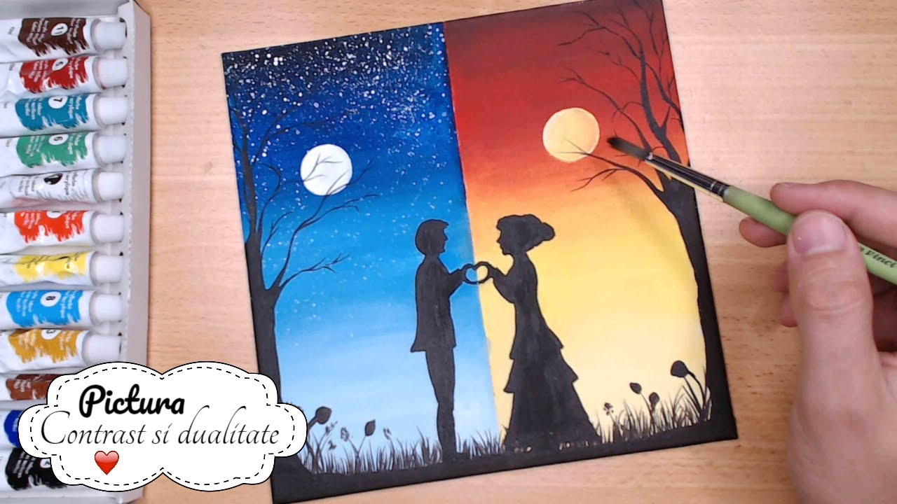 Cum se picteaza simplu | O pictura pe zi - YouTube
