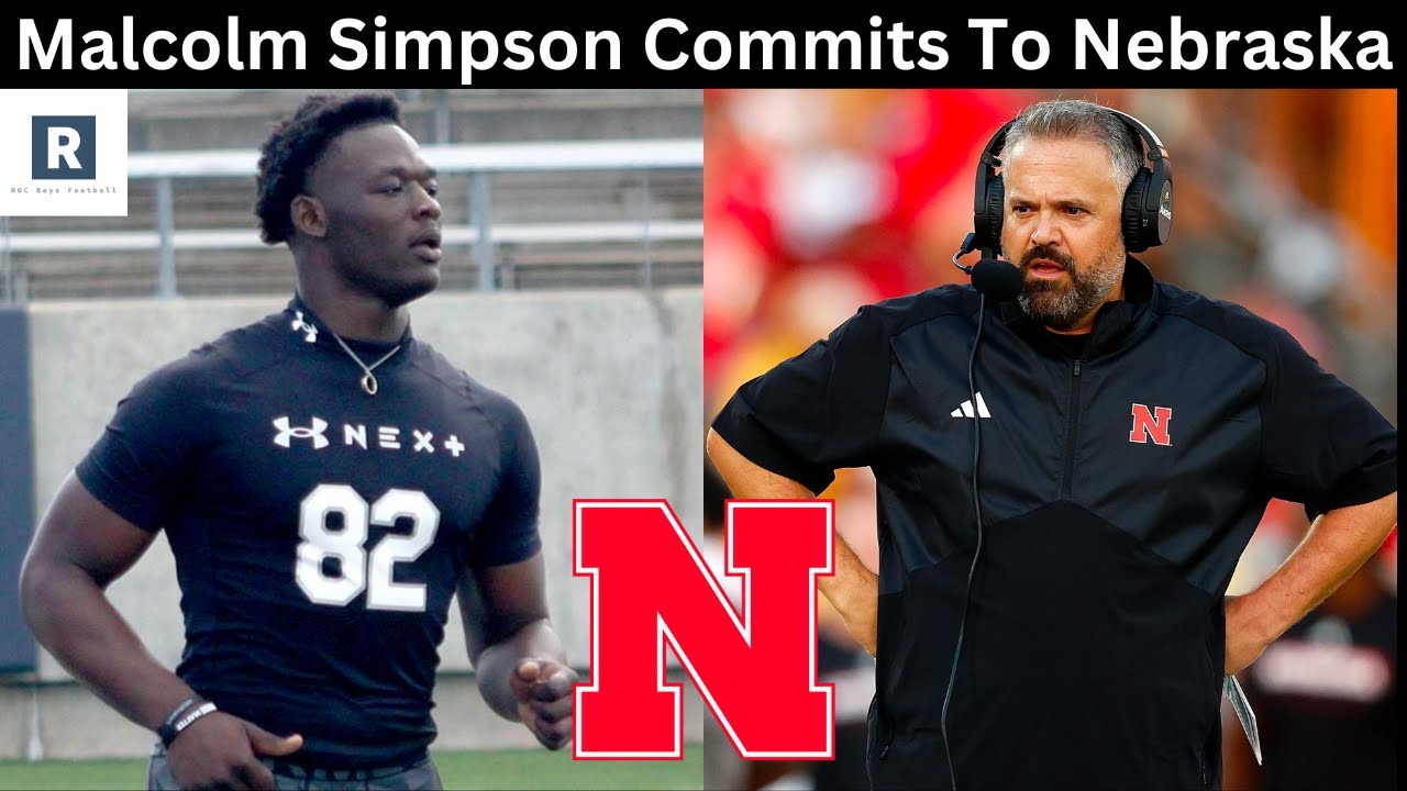 Malcolm Simpson Commits To Nebraska | Nebraska Football Recruiting News - YouTube