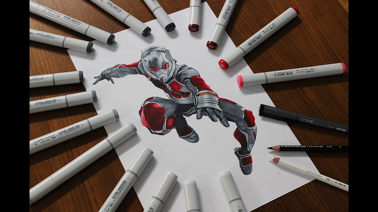 ANT-MAN - DRAWING - YouTube