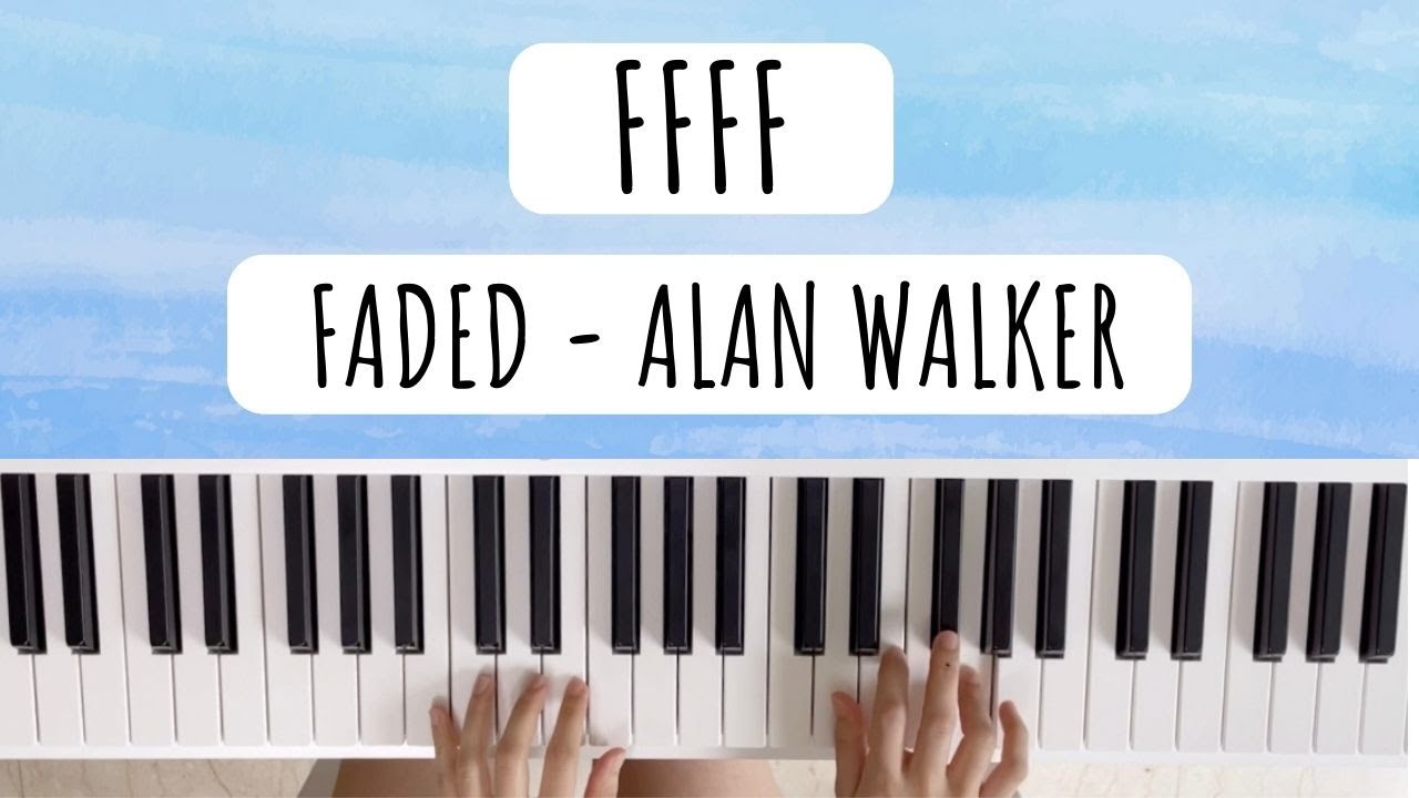 *SLOW* Faded - Alan Walker (Piano Tutorial in Letters) #fadedpiano # ...