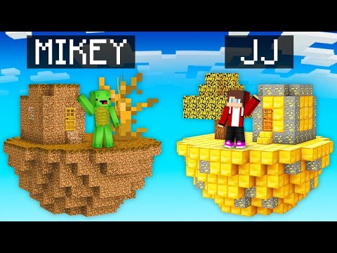 Mikey POOR Island vs JJ RICH Island Survival Battle in Minecraft (Maizen) - YouTube