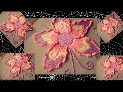 Universal Flower Hand Embroidery -Needle Point -Embroidery For All Over ...