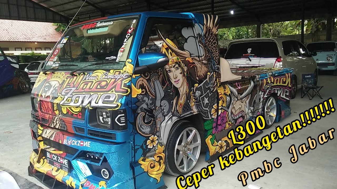MODIFIKASI L 300 FULL AUDIO+ TV +CUTTING STICKER - YouTube