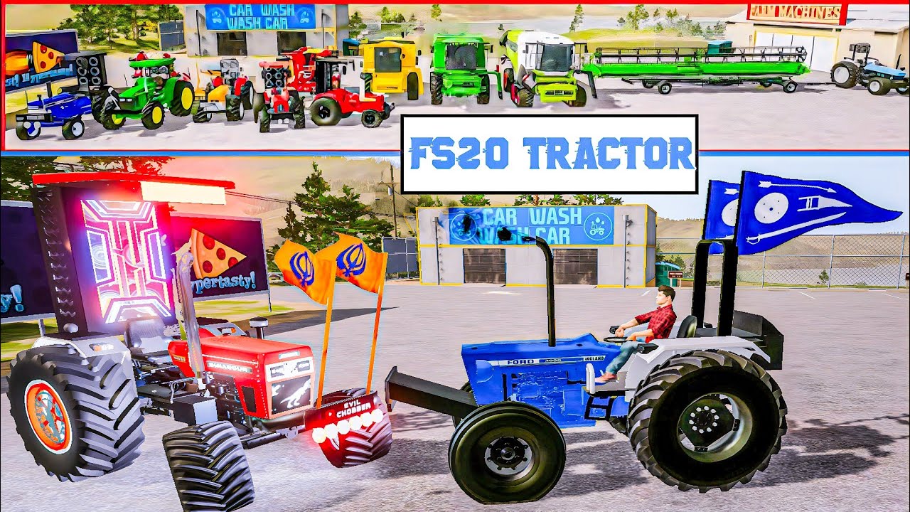 FS20 TRACTOR FULL MODIFIED | FS20 TRACTOR 🚜 - YouTube