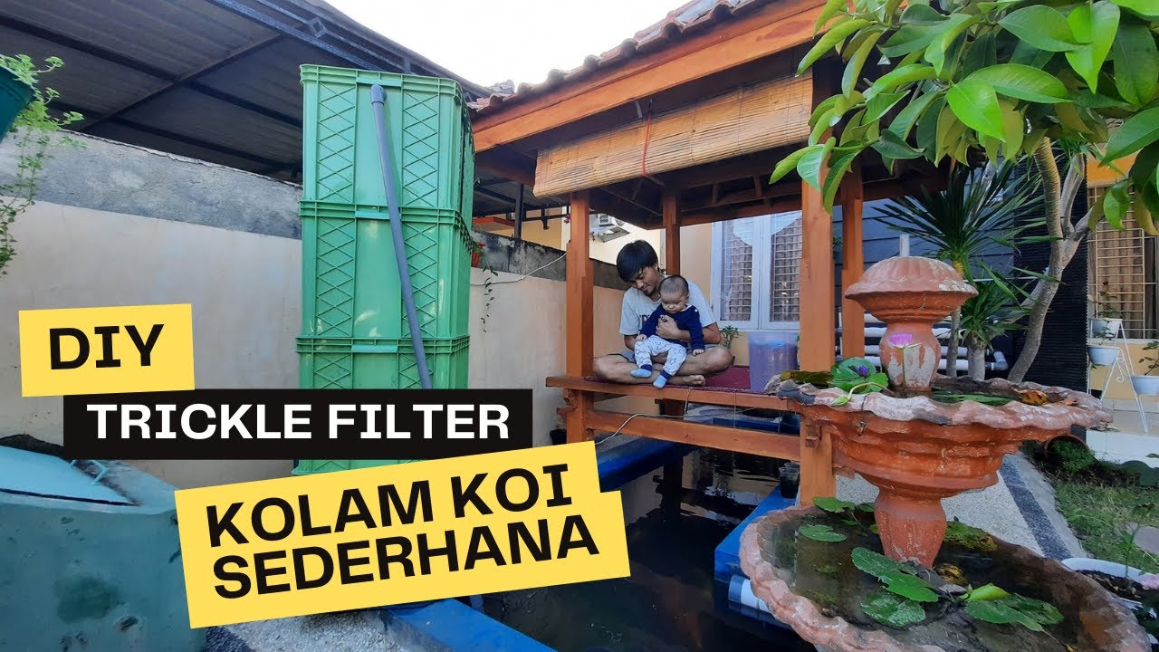 DIY Trickle Filter Kolam Koi Sederhana - YouTube