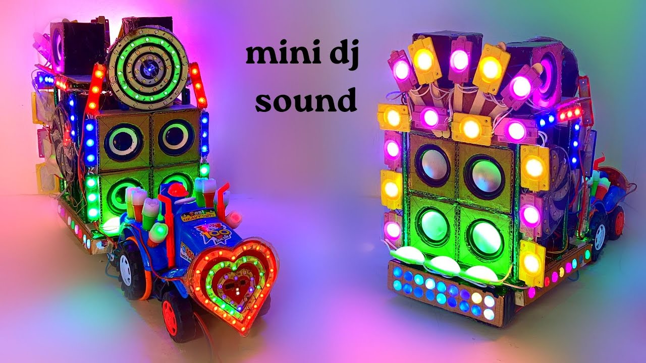 mini dj sound truck loading at home and mini dj truck setup with small ...