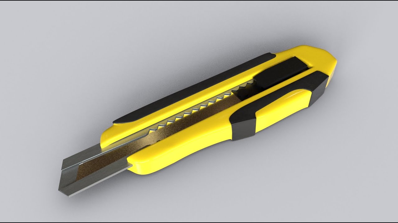 HOW TO MODEL A CUTTER USING C4D & REDSHIFT RENDER - YouTube