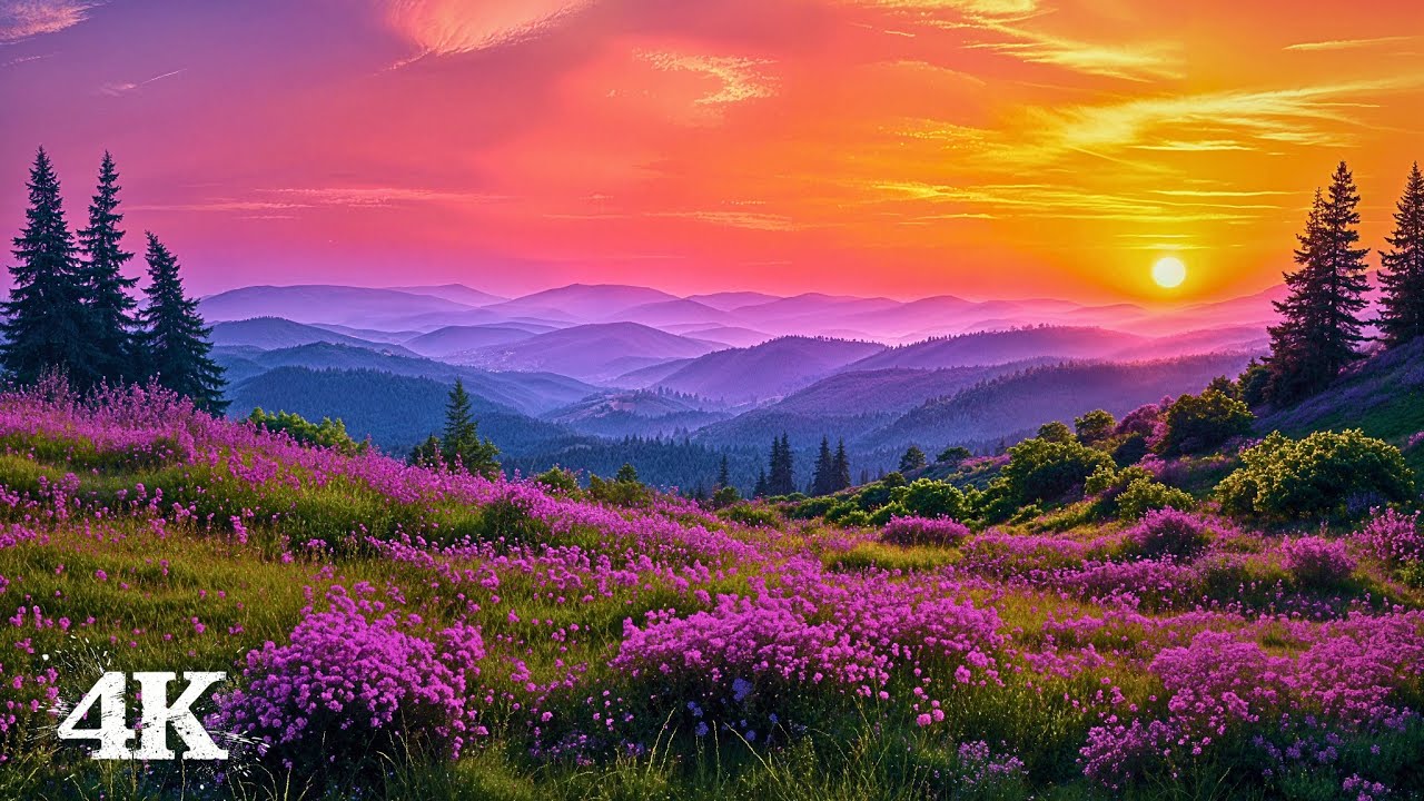 Peaceful Meadow Ambience | Calming Birds & Rustling Leaves | Feel ...