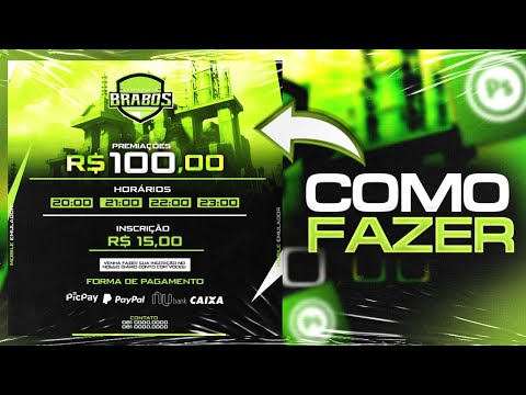 COMO FAZER FLYER CAMPEONATO DE FREE FIRE PELO PS TOUCH (TEU DESIGNER ...
