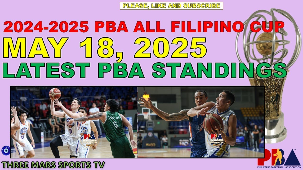 PBA STANDINGS as of May 18, 2025 | ALL FILIPINO CUP | PBA GAMES | PBA ...