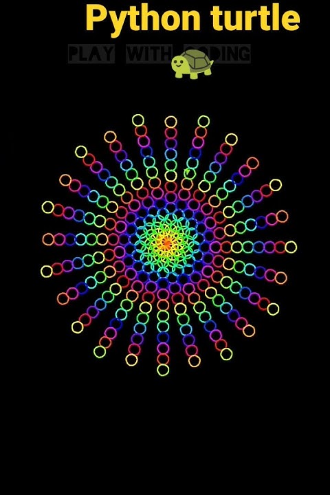 Amazing Python Ring⭕⭕ Turtle Graphics 🆒shorts Pythonturtle Python Codingstatus Youtube