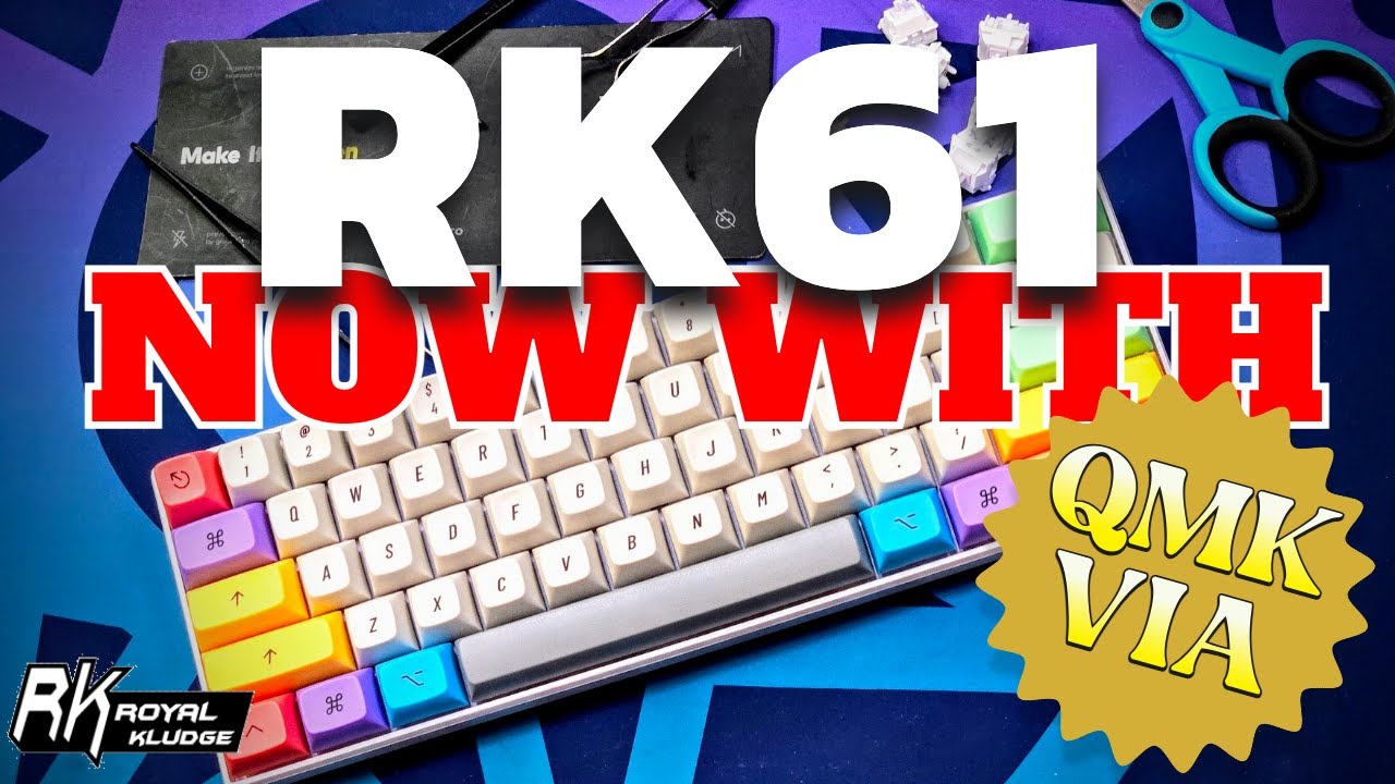 RK61 QMK Review Mod Sound Test - YouTube