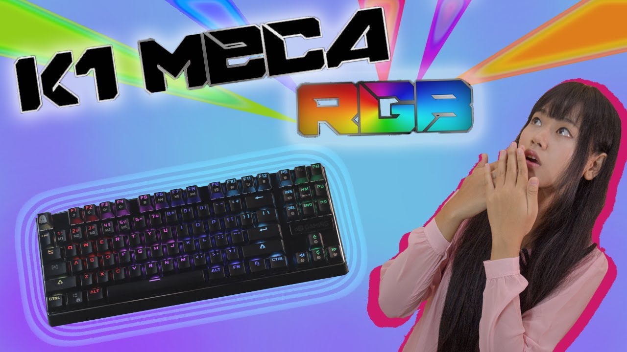 KEYBOARD MECHANICAL RGB DIBAWAH 550 RIBU! | Review K1 Meca RGB TKL ...