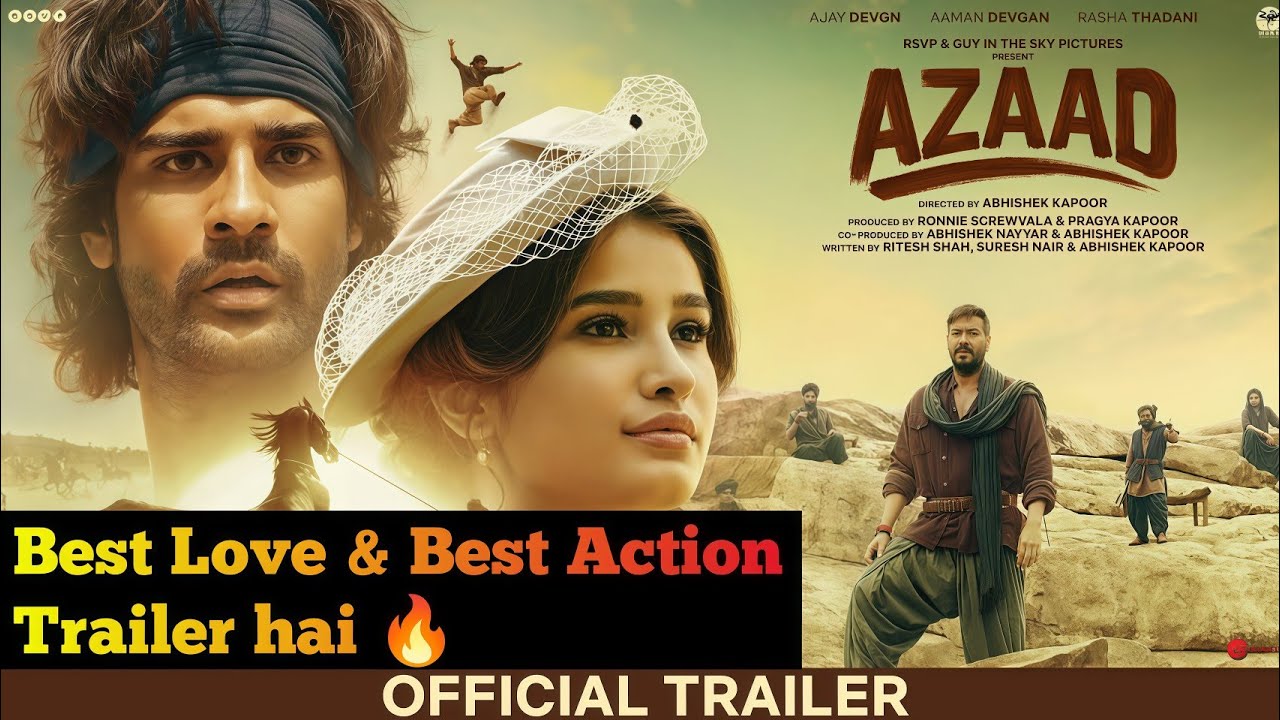 Azaad Trailer Review | Ajay Devgan | Azaad | Aaman Devgan | Rasha ...