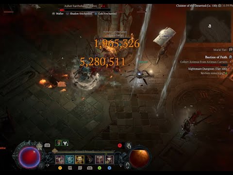 Diablo 4 HELLHAMMER Upheaval HotA Charge Barb T100 NMD Run - 1 Uber ...