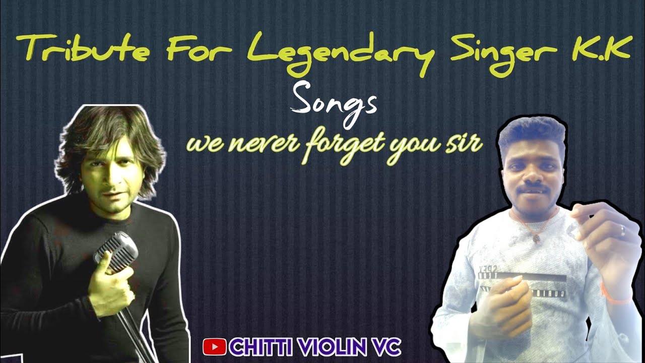 Tribute for legendary singer K.K ji - YouTube