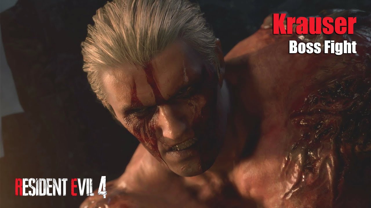 Resident Evil 4 Remake PS5 Gameplay - Krauser Boss Fight - YouTube