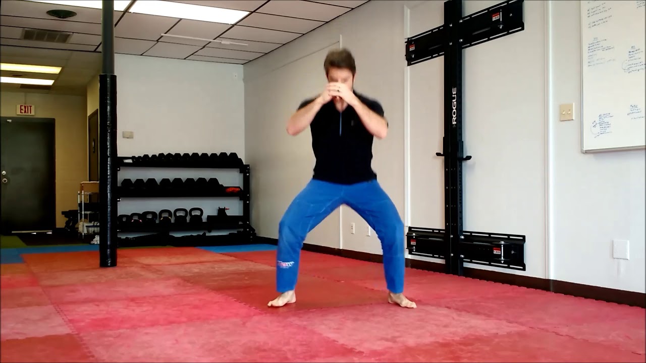 Squat with Active Hip Internal Rotation (BJJ Warm-up Series) - YouTube