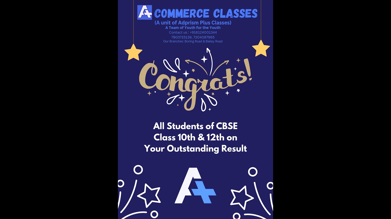12th Board Toppers Celebration by APlus Commerce Classes 🤩 - YouTube