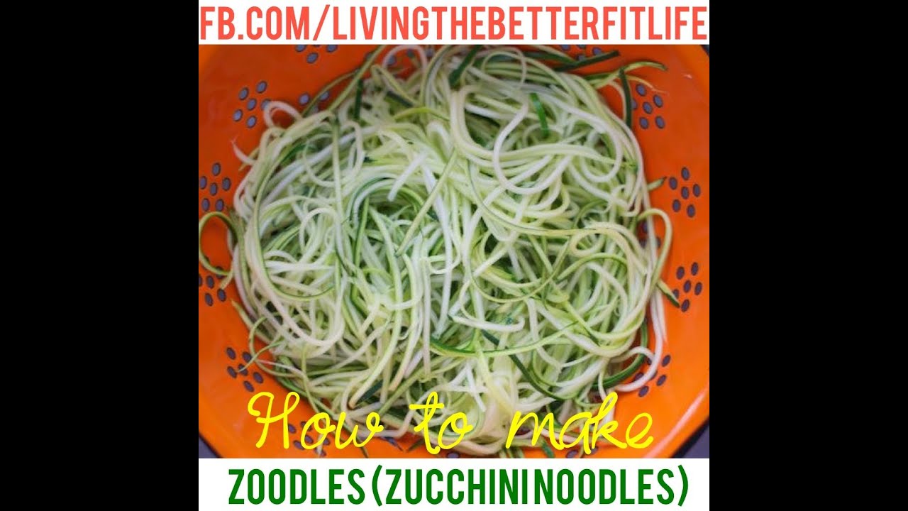 How To Make Zoodles - YouTube