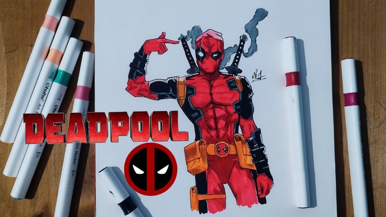 How to draw Deadpool| step by step| NJArtworks - YouTube