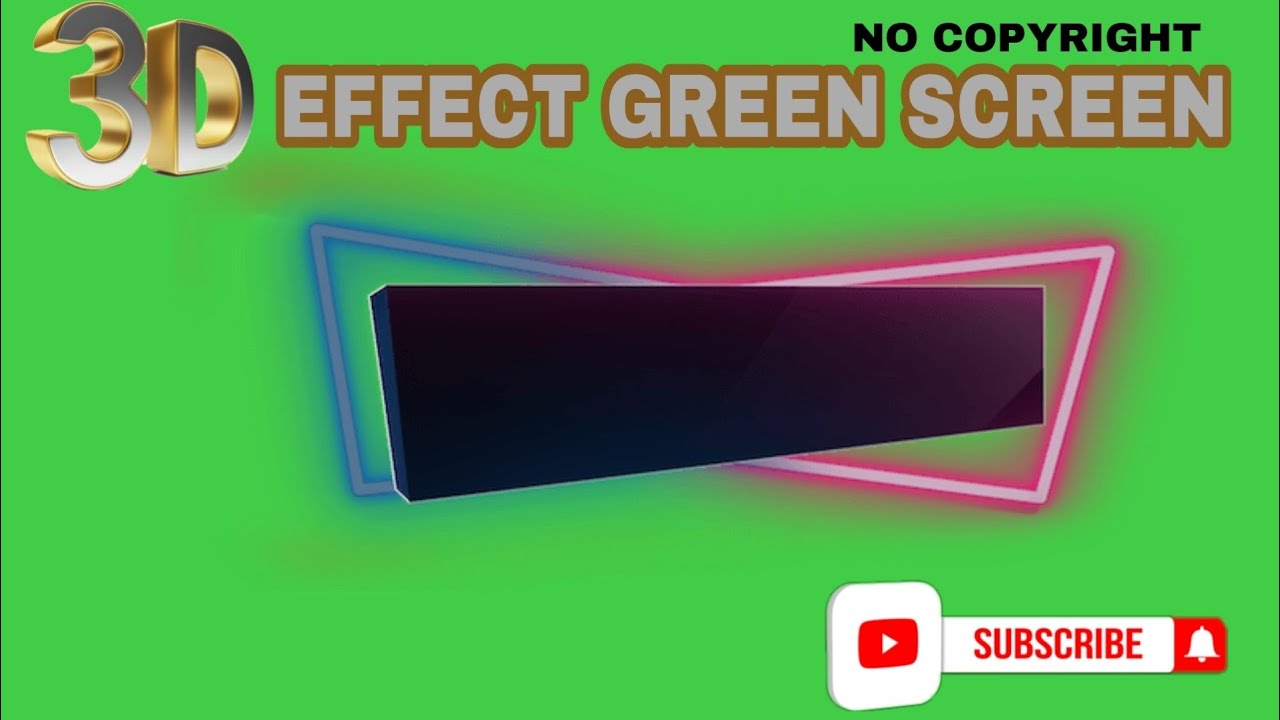 3D green screen Name template | Blue, Red | using choroma key | green ...
