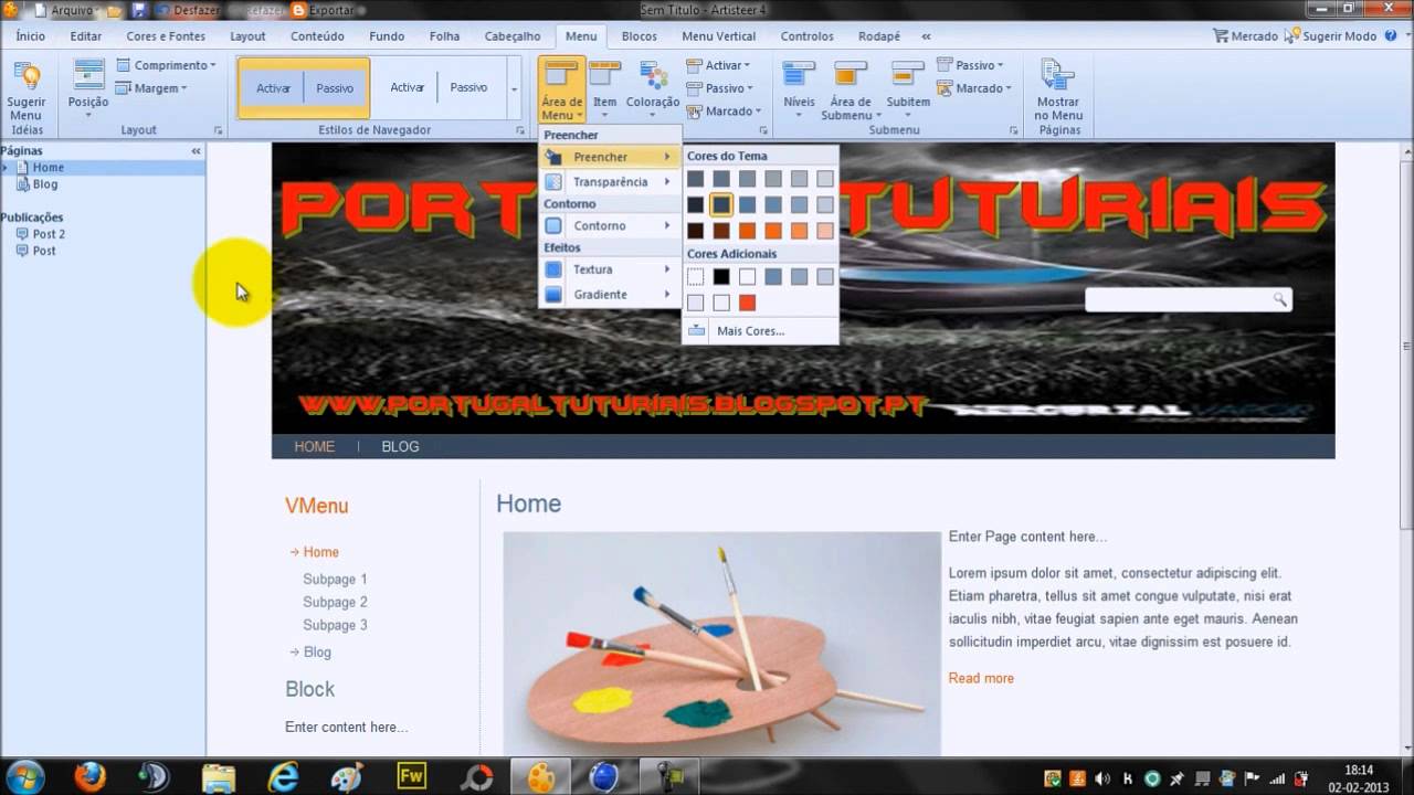 Como criar um blog com o Artisteer 4? |PT-PT| PARTE 1 - YouTube