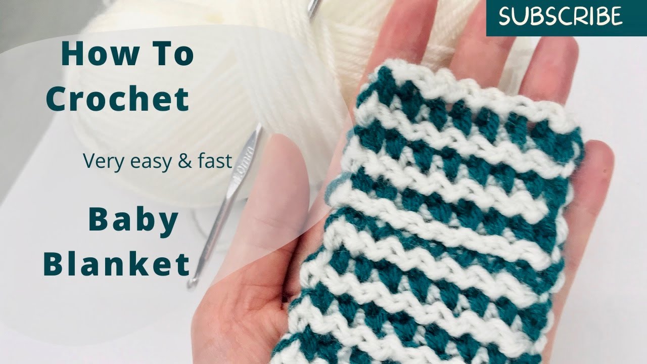 HOW TO CROCHET | BABY BLANKET PATTERN | Create by K - YouTube