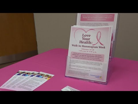 Walk-in mammogram week in Luzerne County - YouTube
