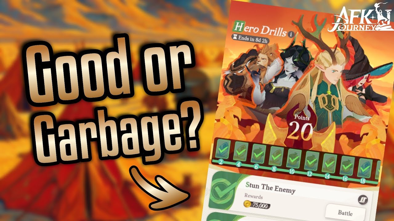Was Hero Drills a bad event? Here is my opinion! - #afkjourney - YouTube