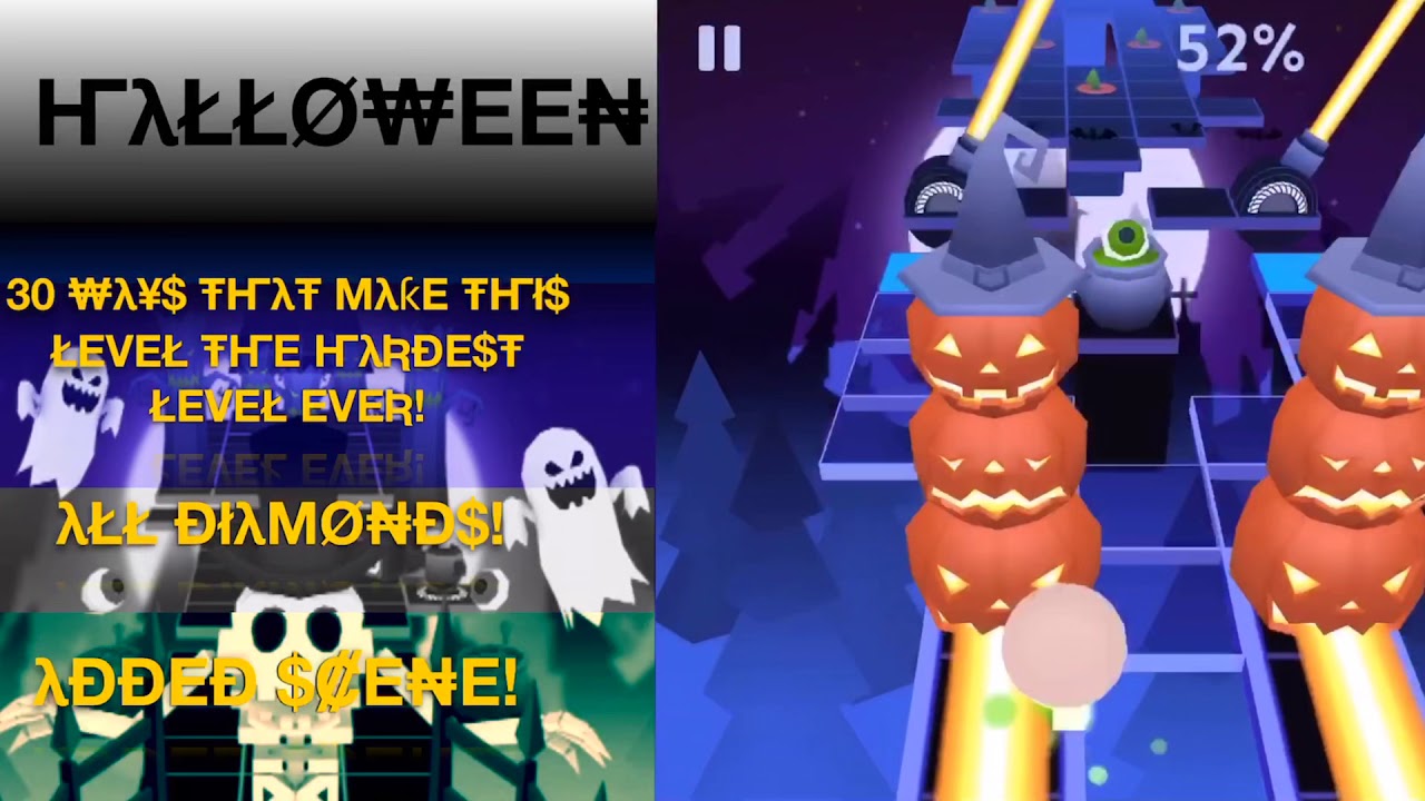 Rolling Sky - 30 Unique Ways That Make Halloween the HARDEST LEVEL EVER ...