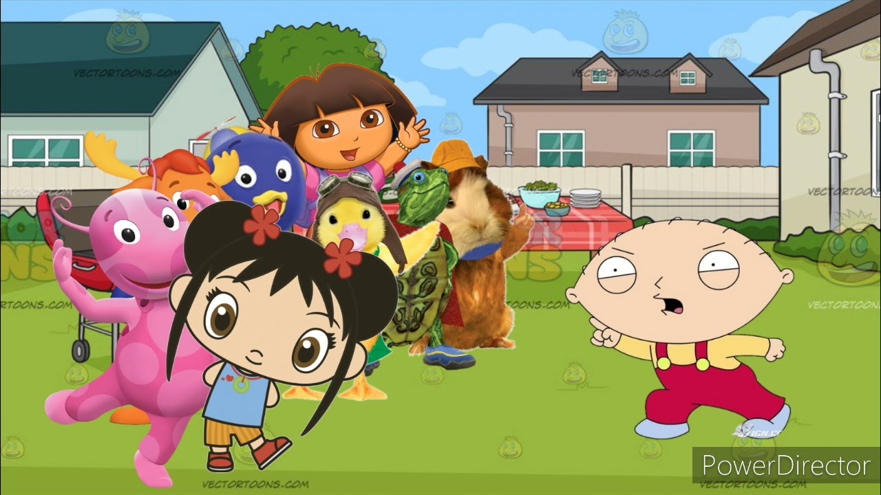 Stewie beats up Nick jr. characters/gets grounded - YouTube