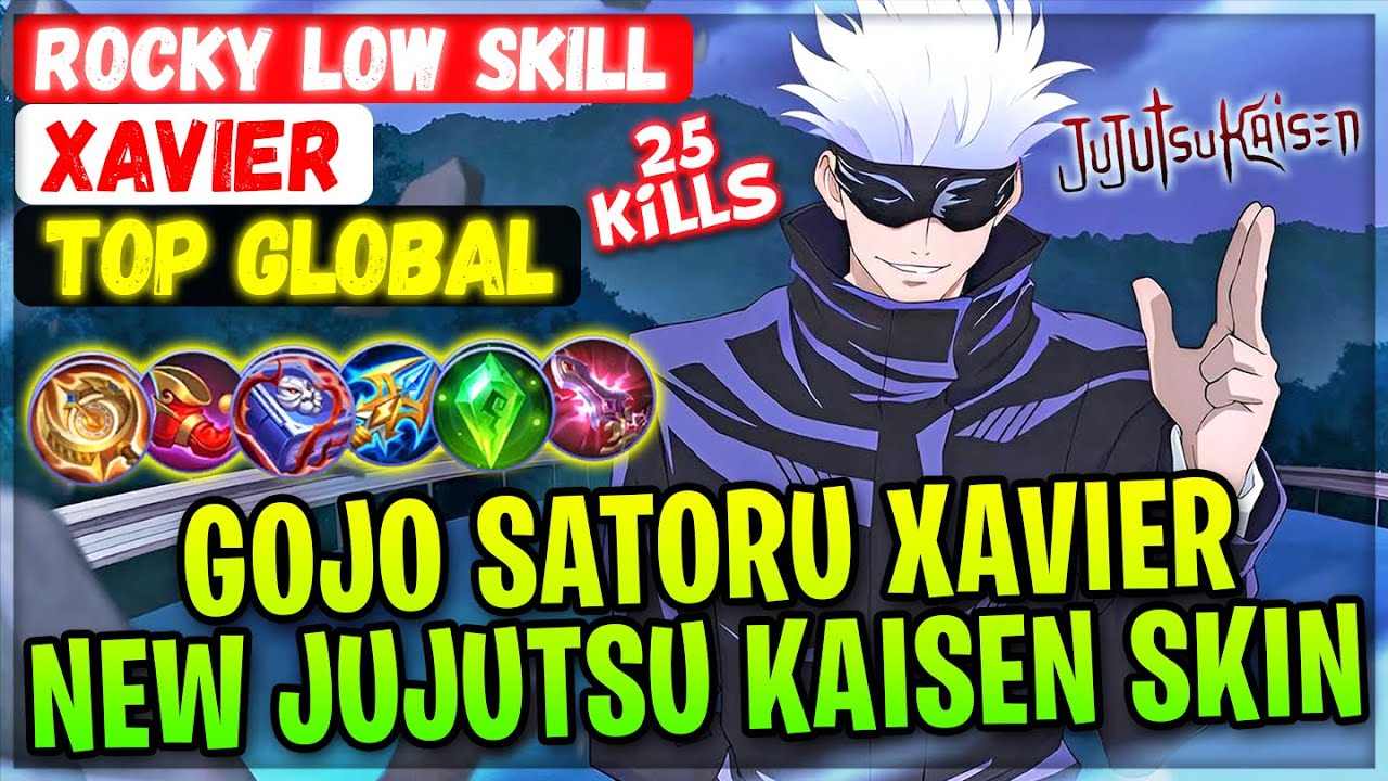 Gojo Satoru Xavier, New Jujutsu Kaisen Skin Gameplay [ Top Global ...